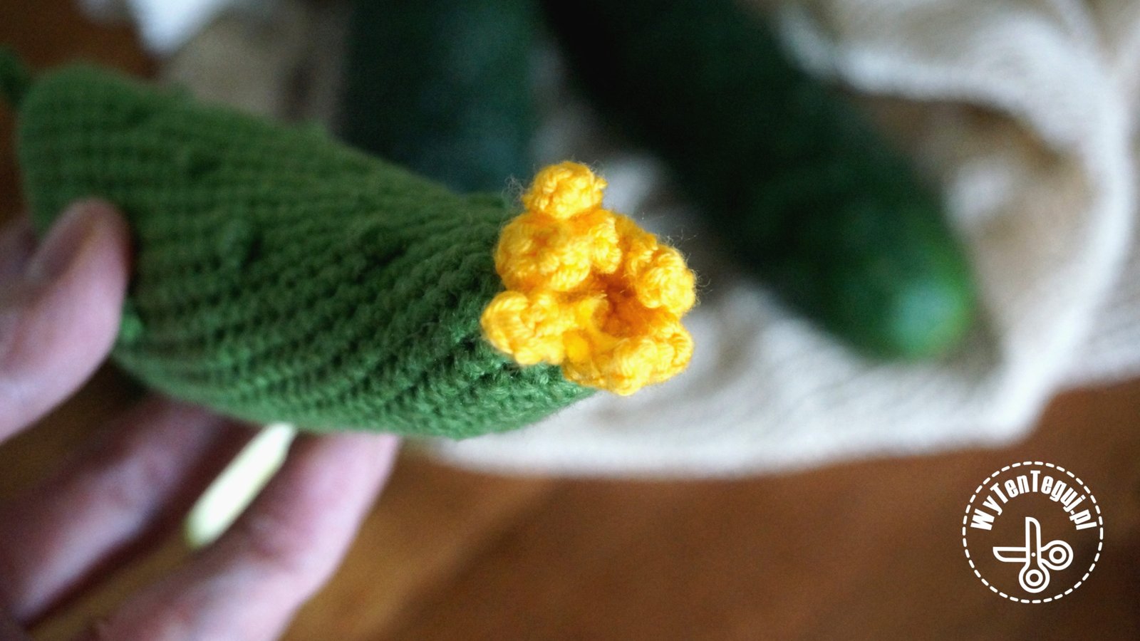 Cucumber - free crochet vegetable pattern - WyTenTeguj