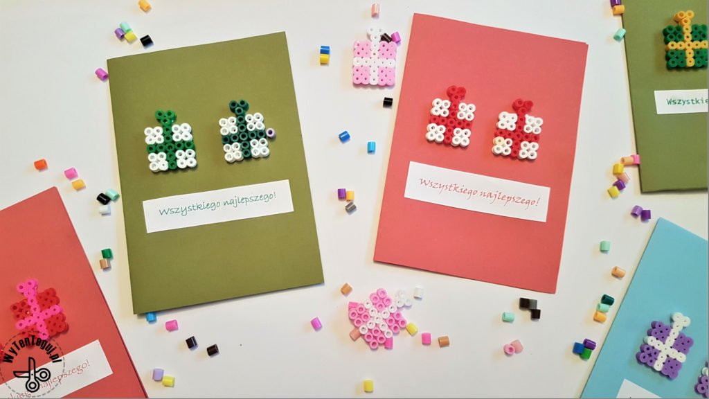 Hama beads birthday cards - WyTenTeguj - Fast and easy