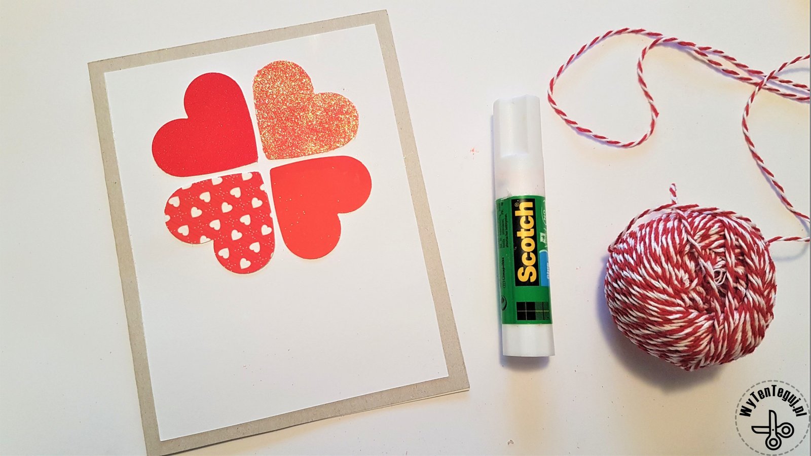 3 pomysły na kartki walentynkowe - WyTenTeguj - Walentynki DIY