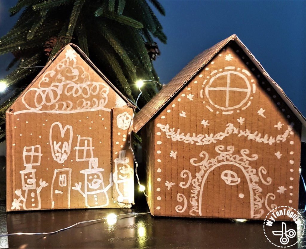 Gingerbread house boxes - WyTenTeguj - DIY with children