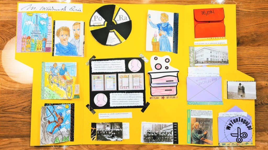 Lapbook o Marii Skłodowskiej-Curie z szablonami do pobrania