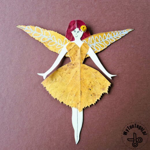 Autumn leaf fairy - autumn craft for kids - WyTenTeguj