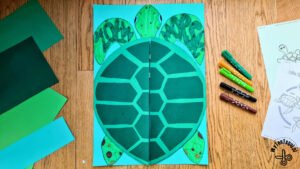 Sea turtle lapbook with free lapbook templates - WyTenTeguj